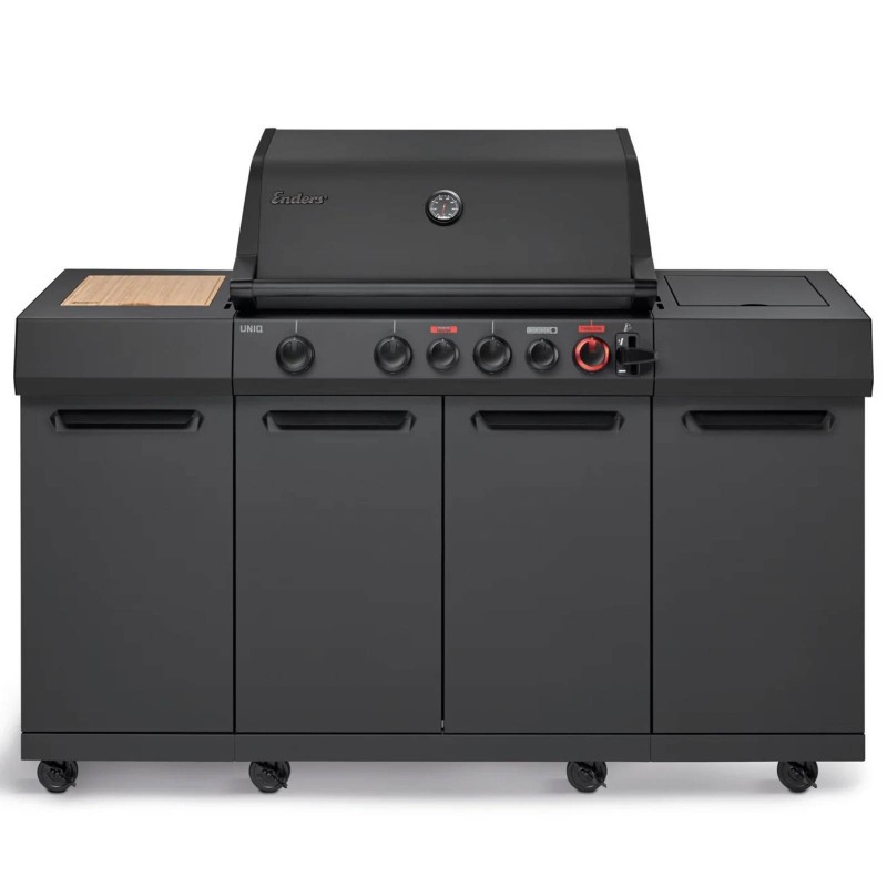 BARBECUE A GAS ENDERS UNIQ® 4 IK KITCHEN CRUSTER SHADOW | Il Mondo del ...